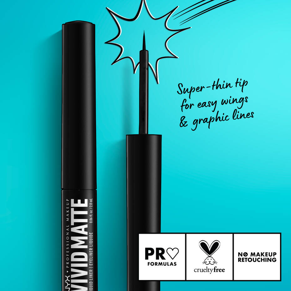 Vivid Matte Black Liquid Liner | NYX Professional Makeup