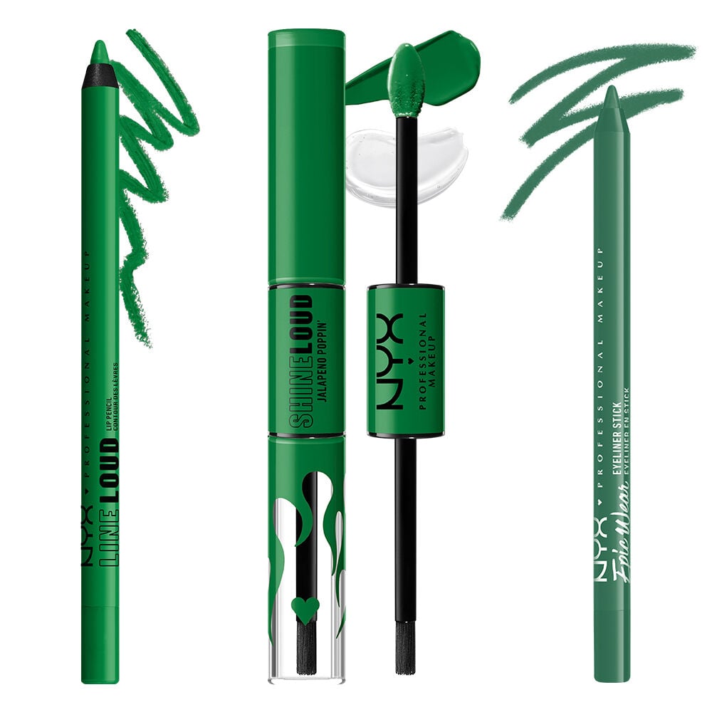 Jalapeno Poppin' Green Lip & Eye Kit | NYX Professional Makeup
