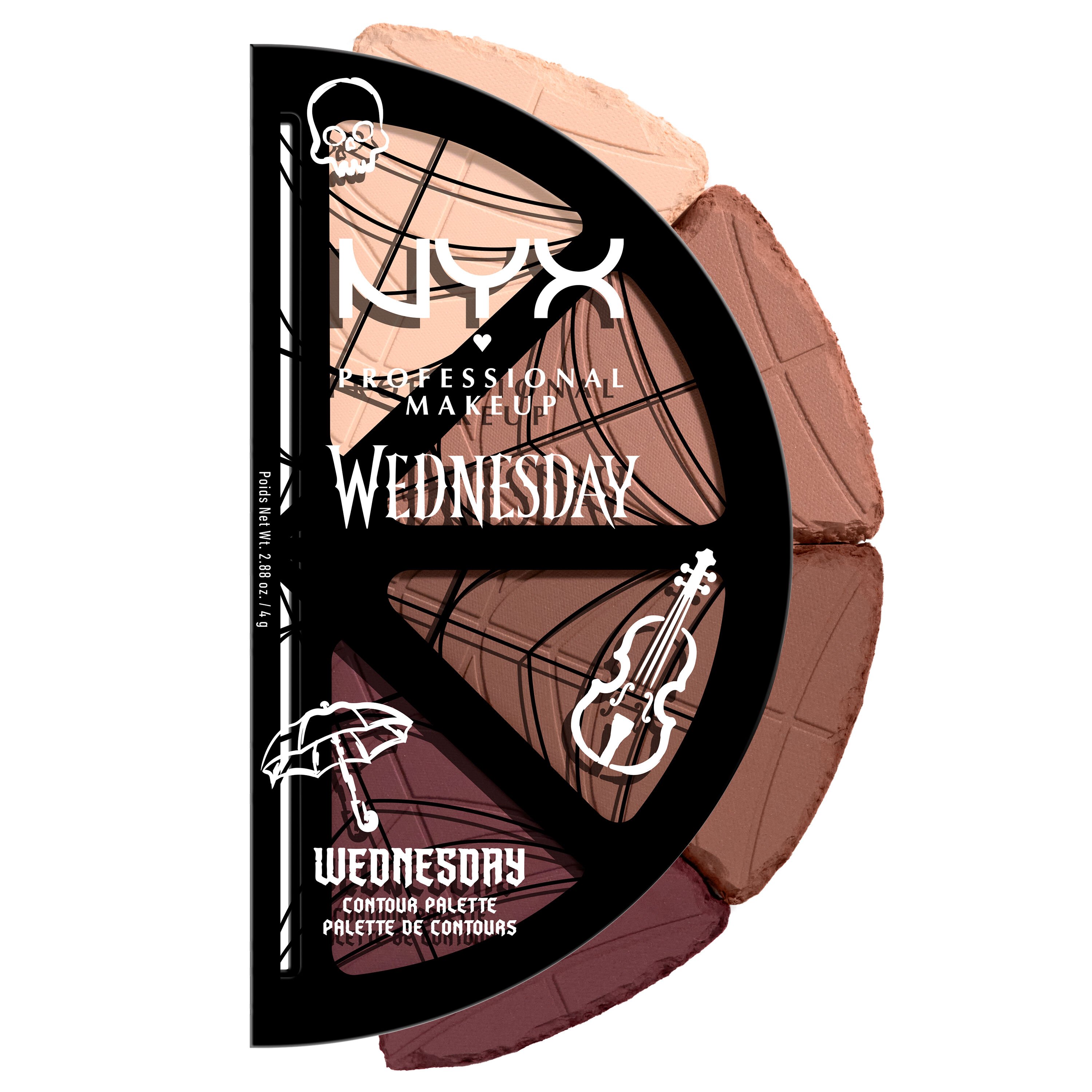 Wednesday Stained Glass Contour Palette | NYX Cosmetics