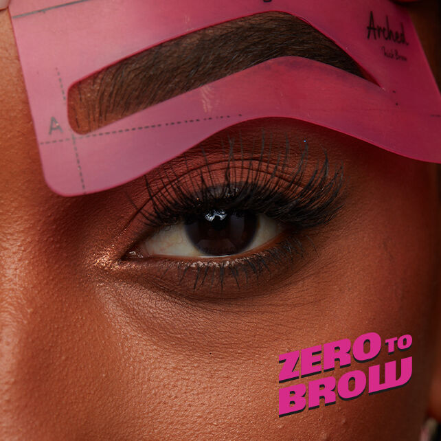 how to draw eyebrows using stencils