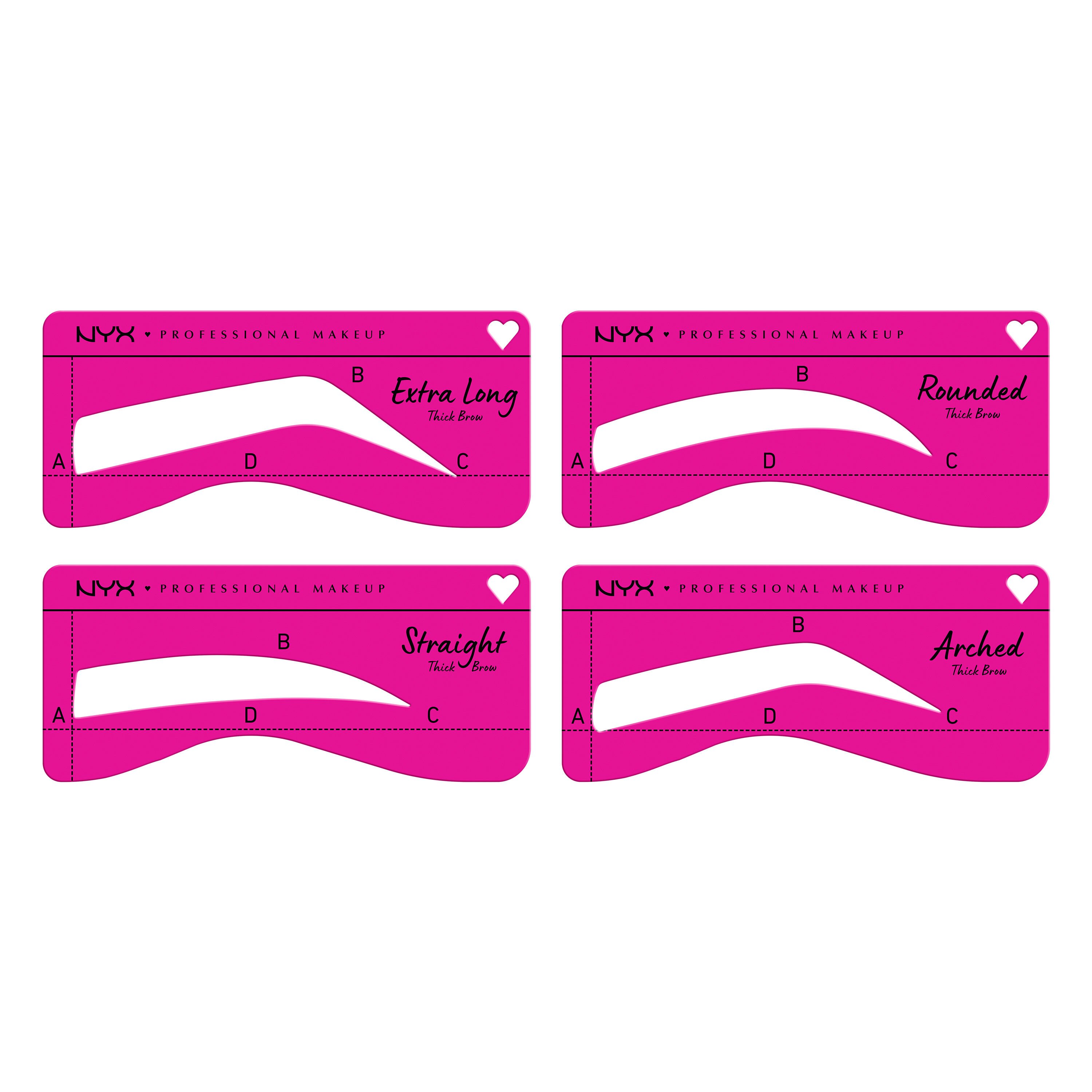 small eyebrow stencils