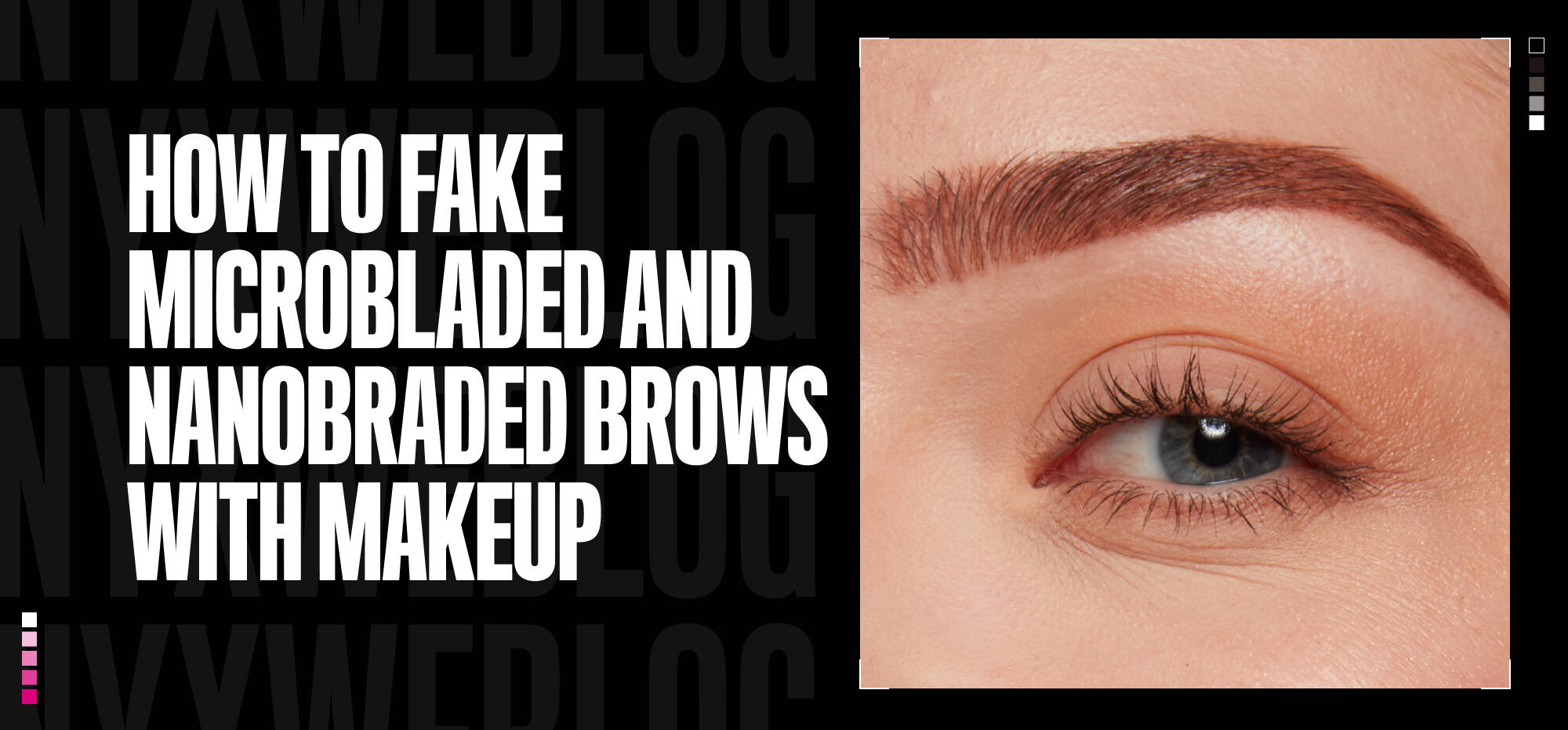 thicker eyebrows without microblading